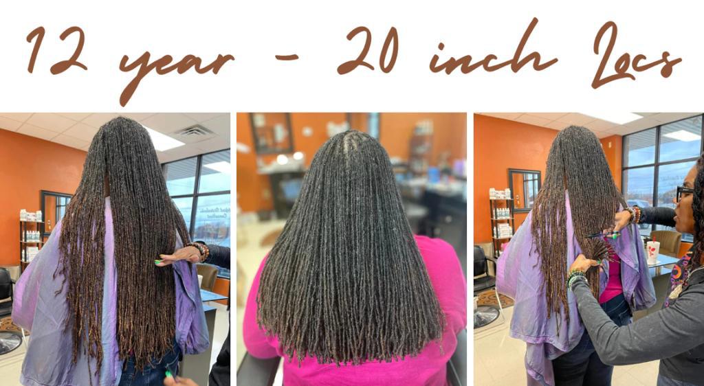 How She Kept Lint out of her 20 Inch 12-Year-Old Locs - Locs Styles ...
